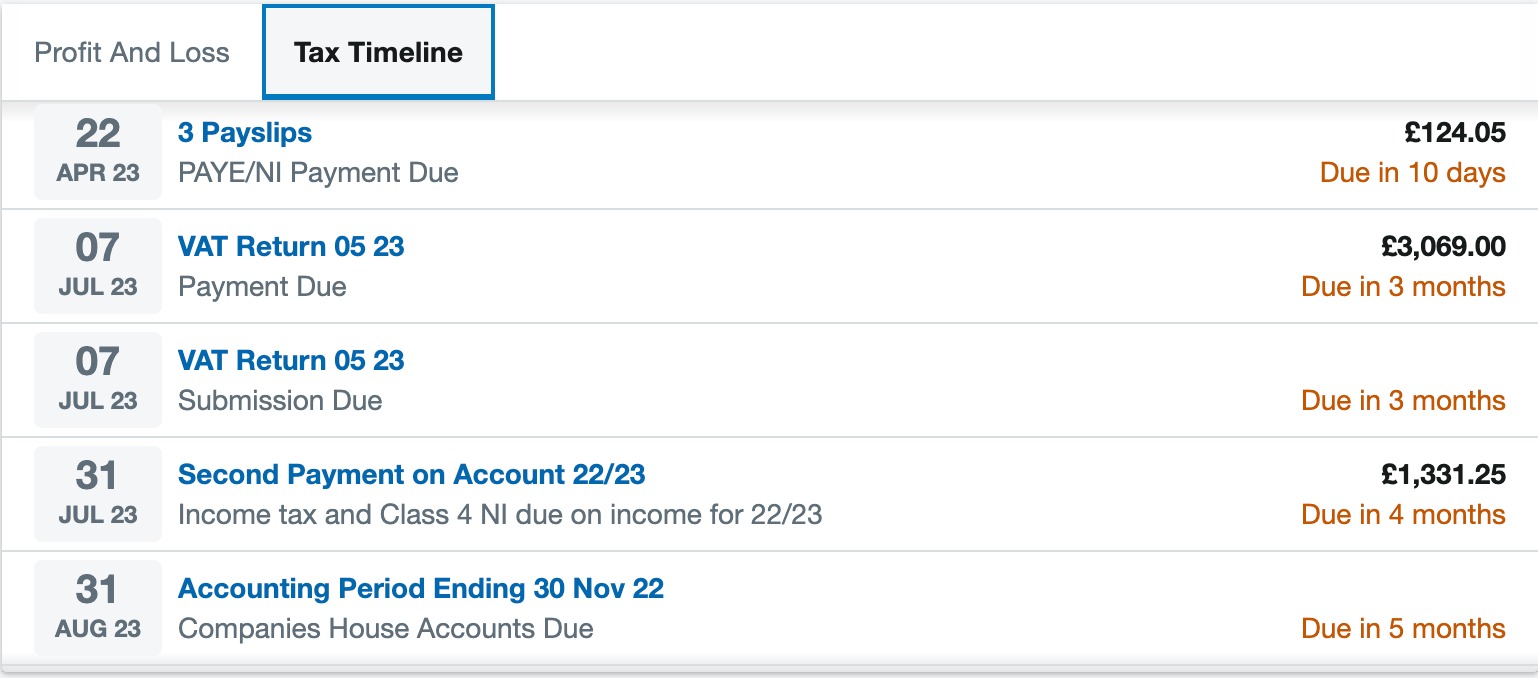 Manage your tax bills and improve your cash flow with Tax Timeline - Acumenica Accountants in ...